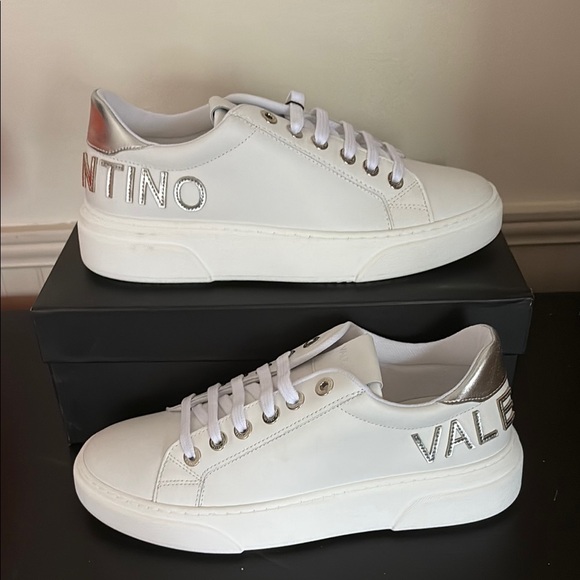 Valentino By Mario Valentino | Shoes | Valentino Alice White Silver Us ...